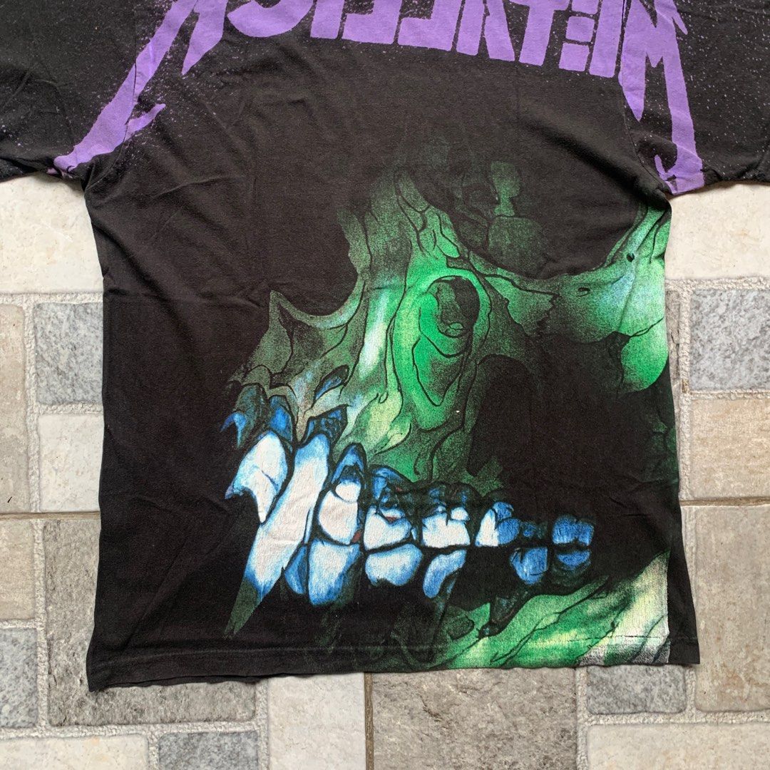 Metallica All Over Print Band Tee Shirt AOP Vintage on Carousell