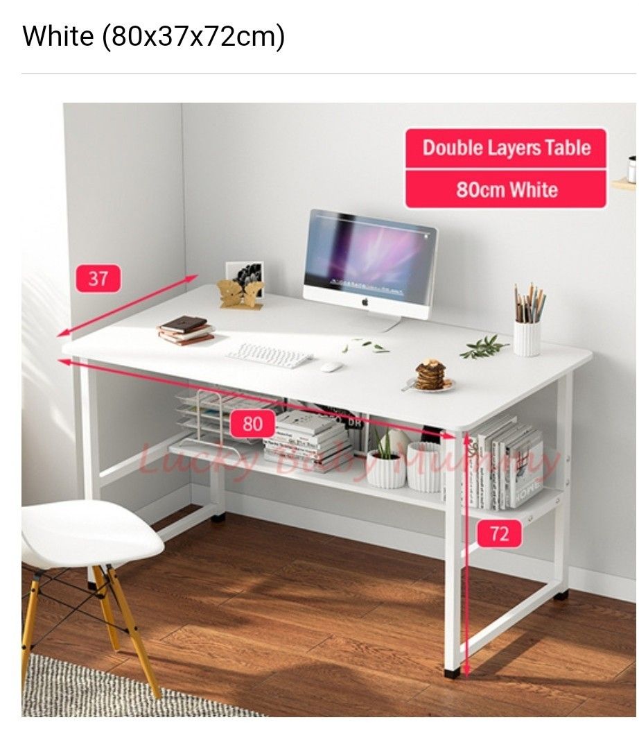 Modern Study Computer/Table Space Saving Office Study Desk Student ...