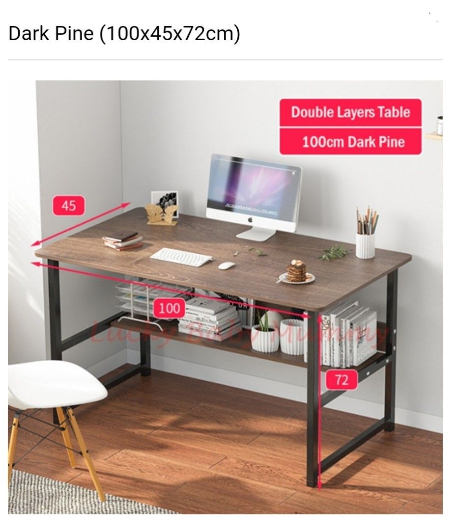 Modern Study Computer/Table Space Saving Office Study Desk Student ...