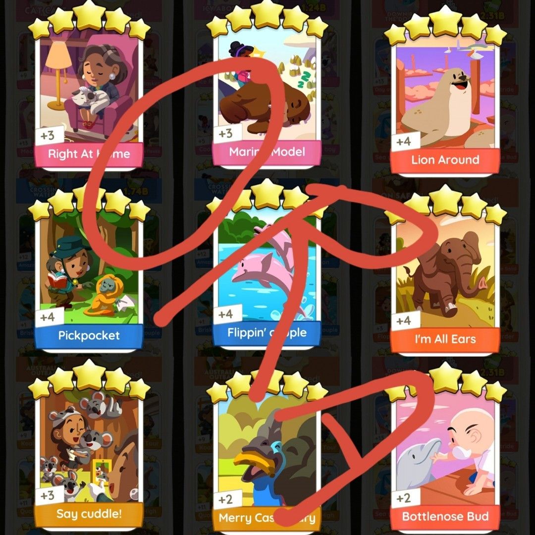 Monopoly go 5 star card - say cuddle!, Video Gaming, Gaming Accessories ...