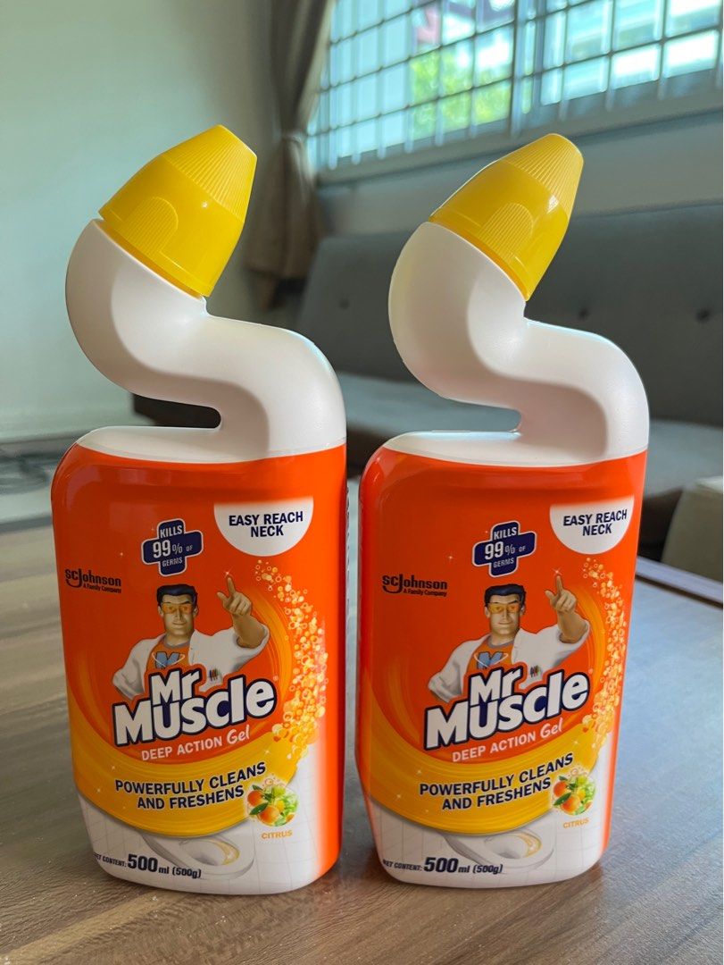 Mr Muscle Toilet Cleaner 2 x 500ml, Furniture & Home Living, Cleaning & Homecare Supplies ...