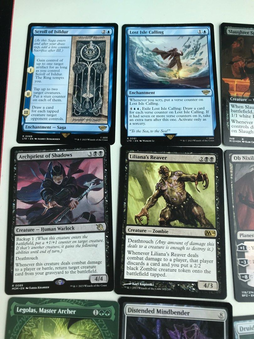 MTG Bulk Mythic and Rares collection + LOTR common and uncommon stack ...