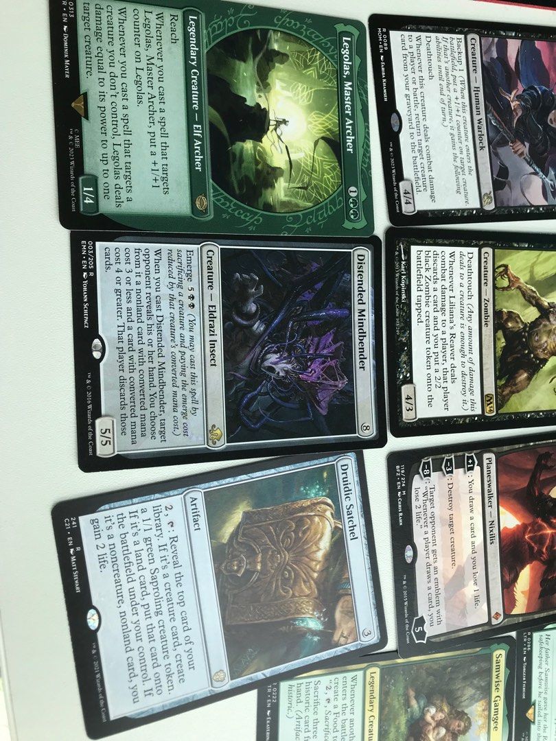 MTG Bulk Mythic and Rares collection + LOTR common and uncommon stack ...