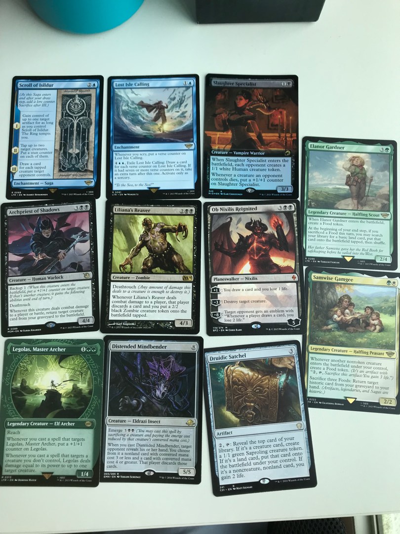 MTG Bulk Mythic and Rares collection + LOTR common and uncommon stack ...