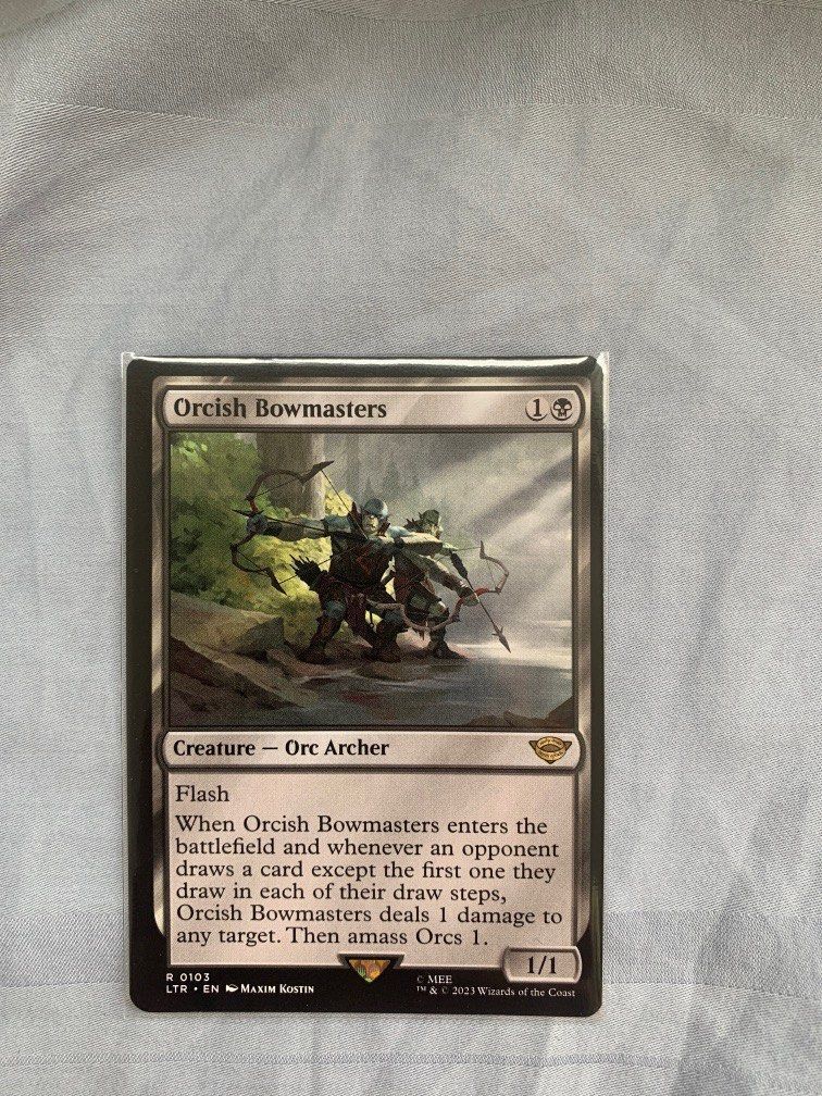MTG Orcish Bowmasters LOTR tales of middle earth, Hobbies & Toys, Toys ...