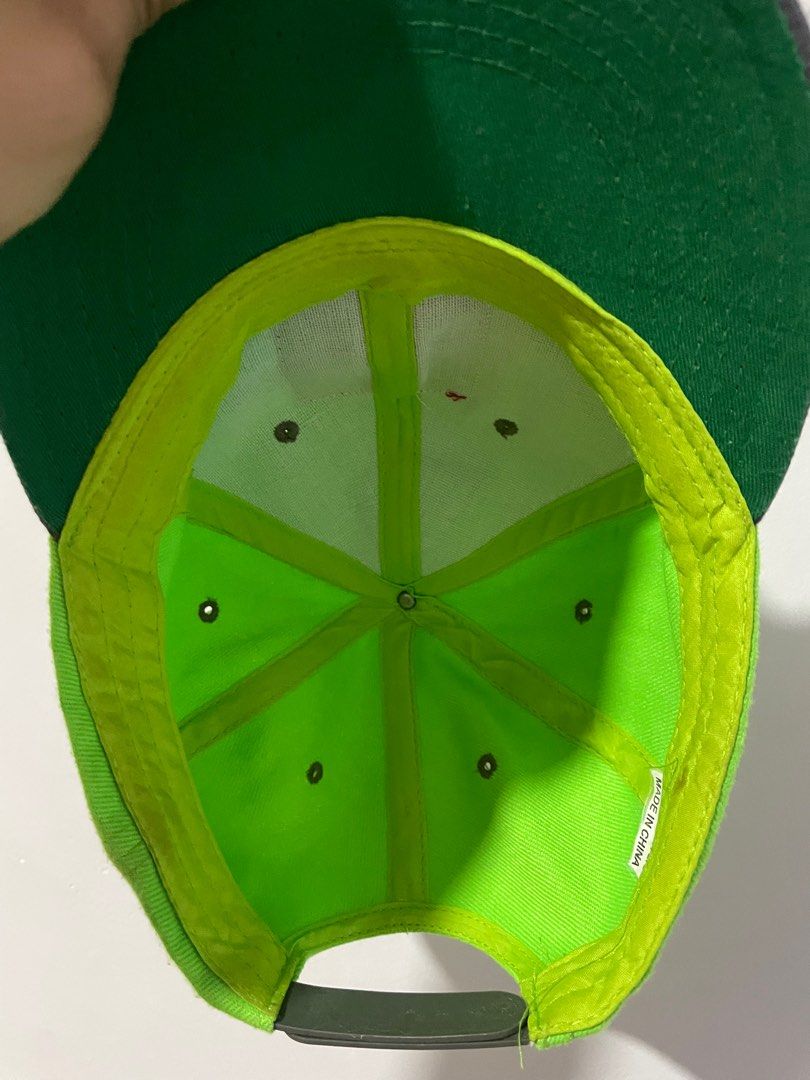 Neon Green Cap, Men's Fashion, Watches & Accessories, Caps & Hats on ...