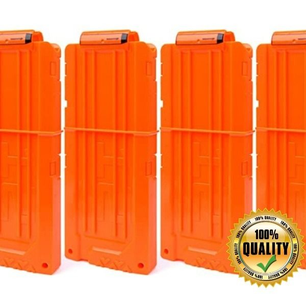Nerf Gun Magazine Orange 12 18 Bullets Darts Refill Accessories (NO ...