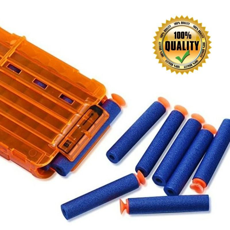Nerf Gun Magazine Orange 12 18 Bullets Darts Refill Accessories (NO ...
