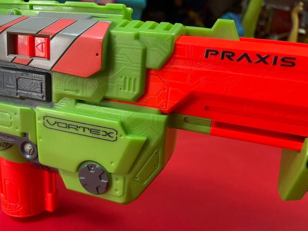 Nerf Vortex Praxis Pump Blaster, Hobbies & Toys, Toys & Games on Carousell