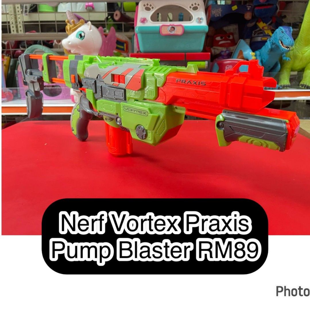Nerf Vortex Praxis Pump Blaster, Hobbies & Toys, Toys & Games on Carousell