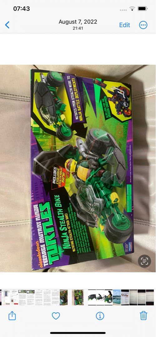 Nickelodeon TMMNT Ninja turtles Stealth Bike, Hobbies & Toys, Toys ...