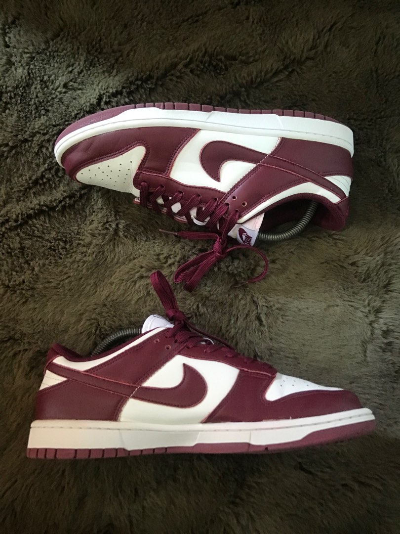 NIKE DUNK LOW BORDEAUX WINE, Men's Fashion, Footwear, Sneakers on Carousell