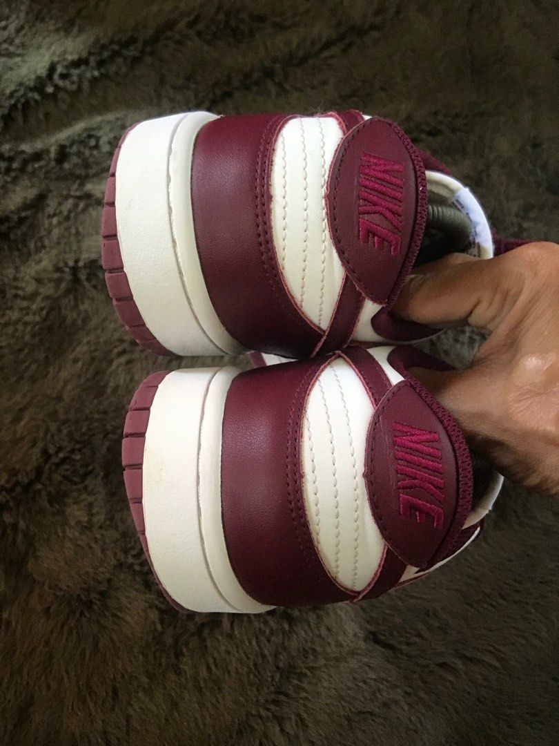 NIKE DUNK LOW BORDEAUX WINE, Men's Fashion, Footwear, Sneakers on Carousell