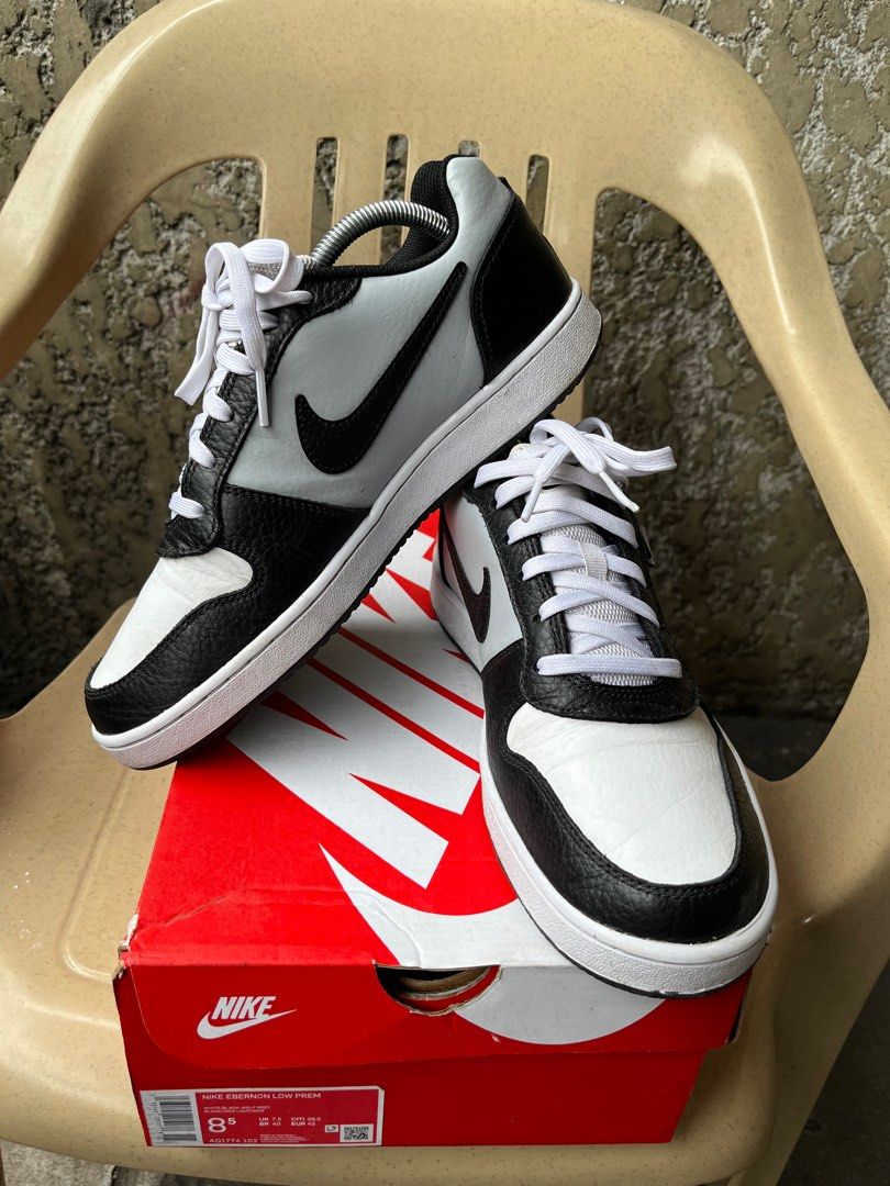 Nike Ebernon Low Panda, Men's Fashion, Footwear, Sneakers on Carousell