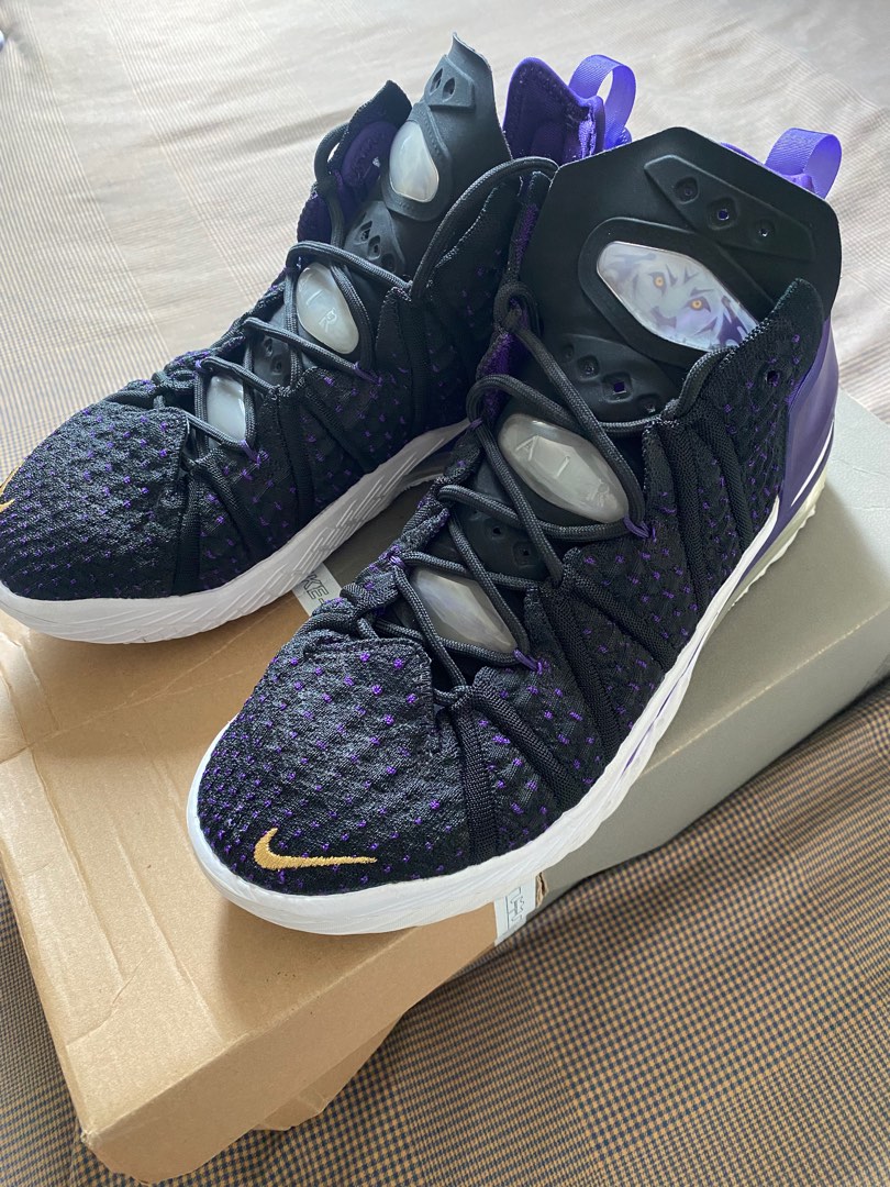 Nike Lebron 18 EP NBA Lakers 湖人 配色 basketball Kobe Jordan, 運動產品, 其他運動配件 ...