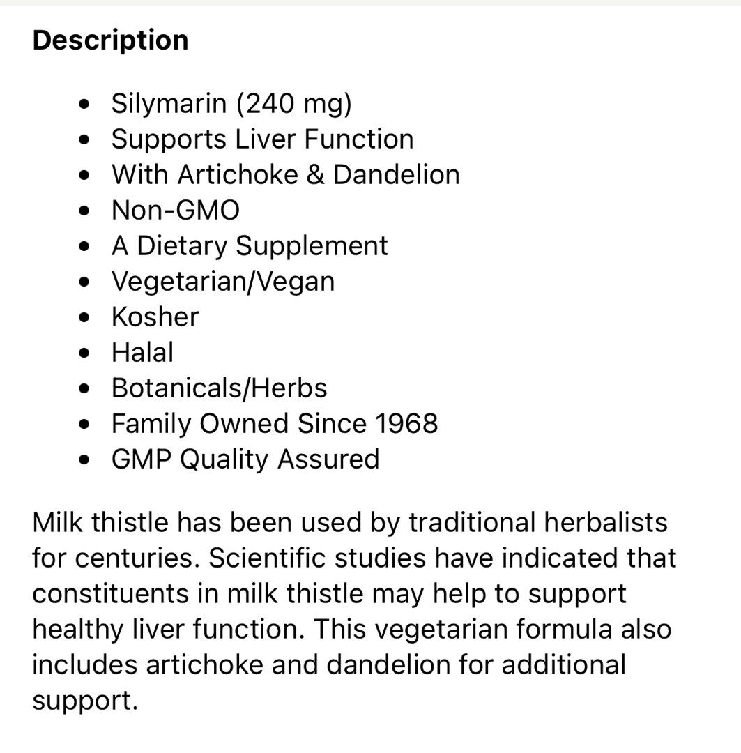 NOW Double Strength Milk Thistle 300mg 200-capsules with Dandelion n ...