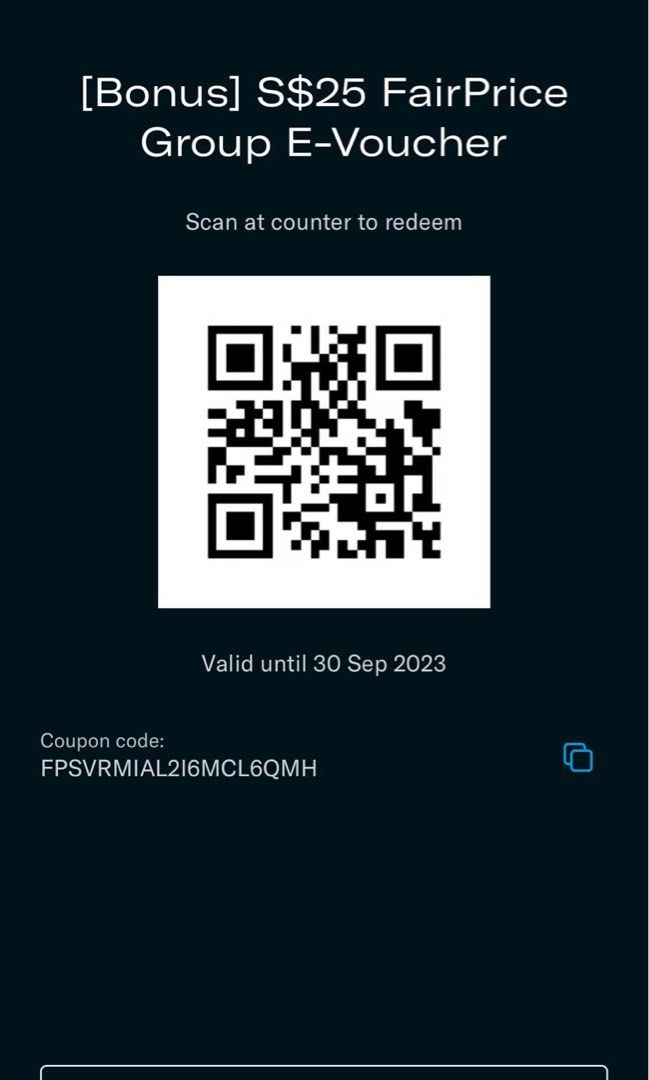 NTUC Voucher (QR) 15% off, Tickets & Vouchers, Vouchers on Carousell