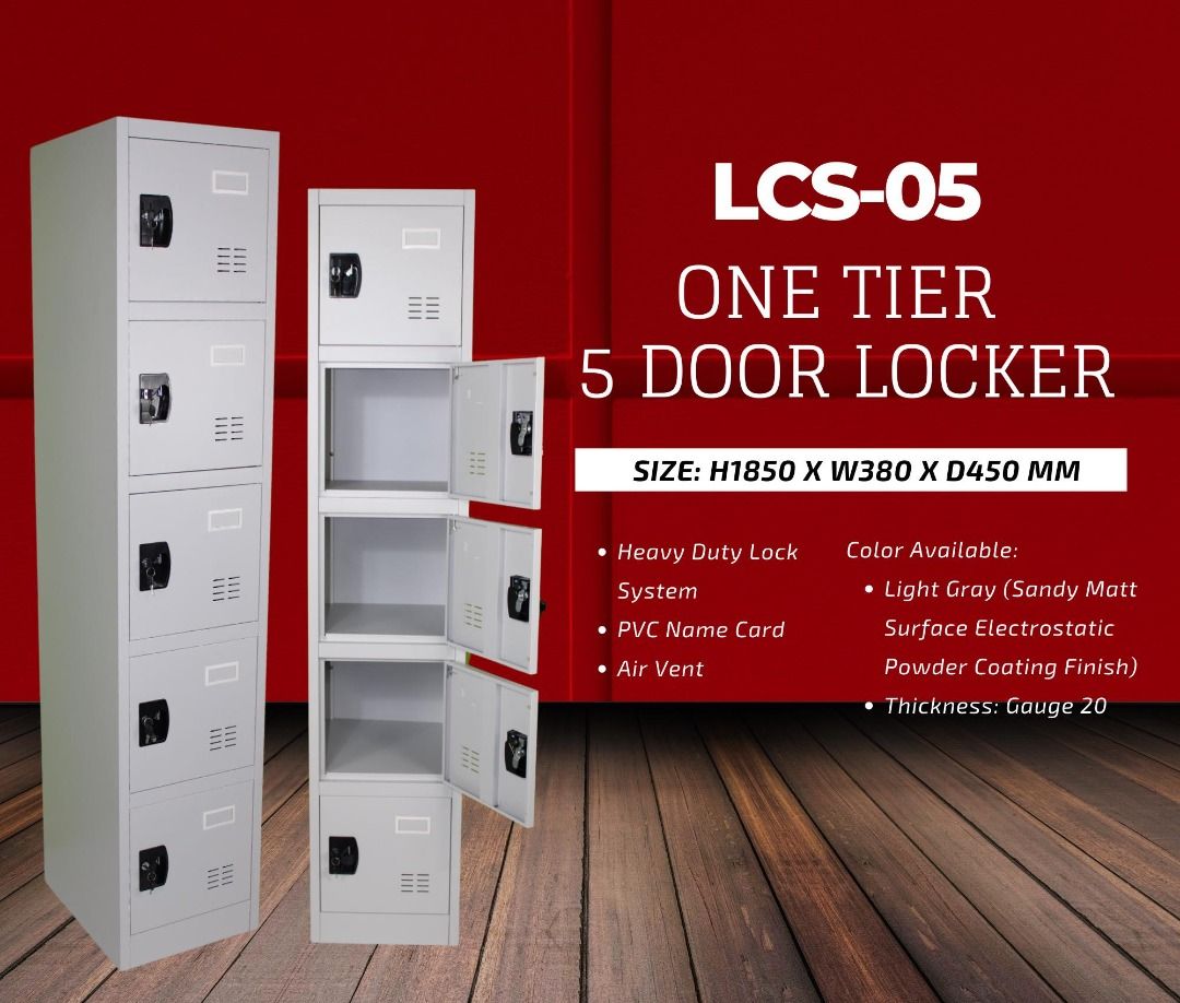 ONE TIER STEEL LOCKER LCS-05, Furniture & Home Living, Office Furniture ...