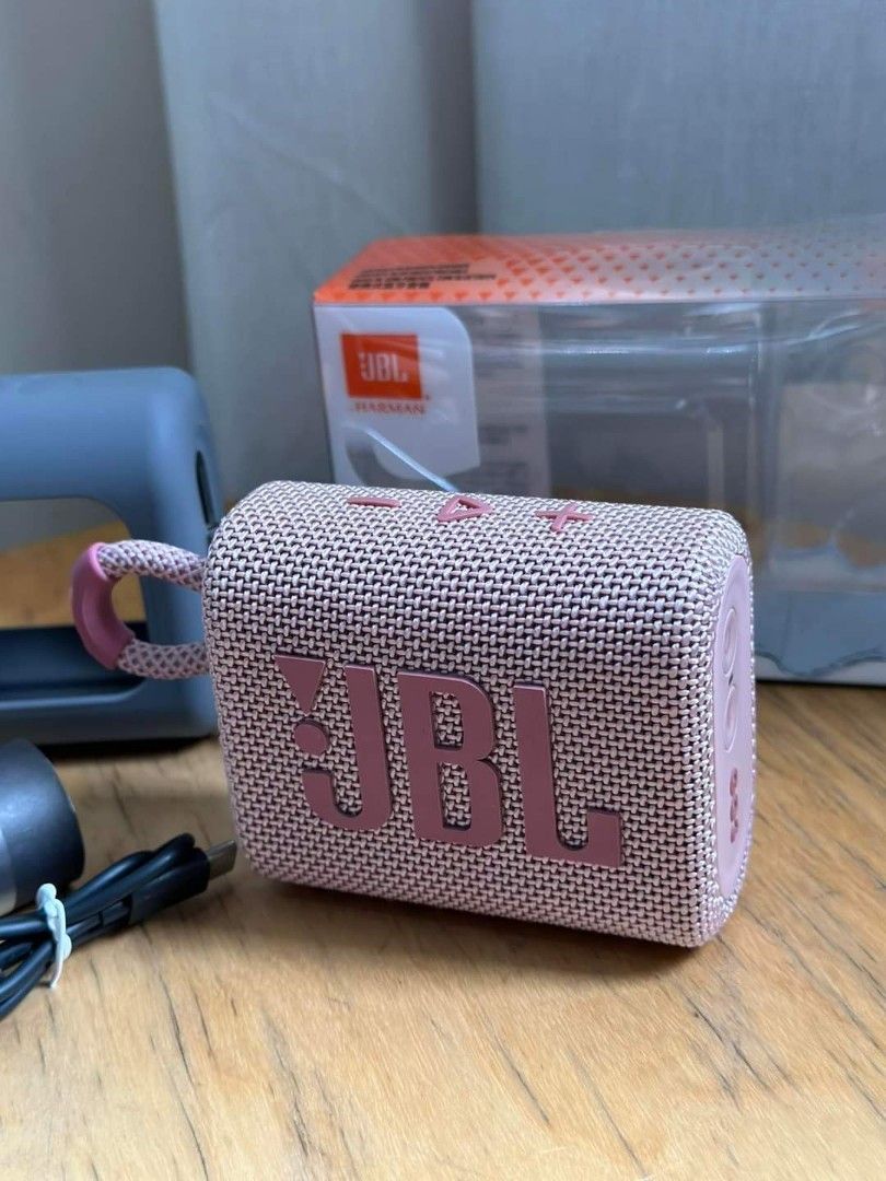 Original JBL Harman GO3 Portable Bluetooth Waterproof Speaker in Pink ...