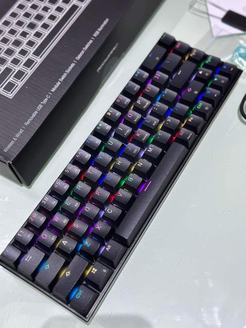 ORIGINAL Tecware B68 Wireless Mechanical Keyboard Bluetooth 5.0 with ...