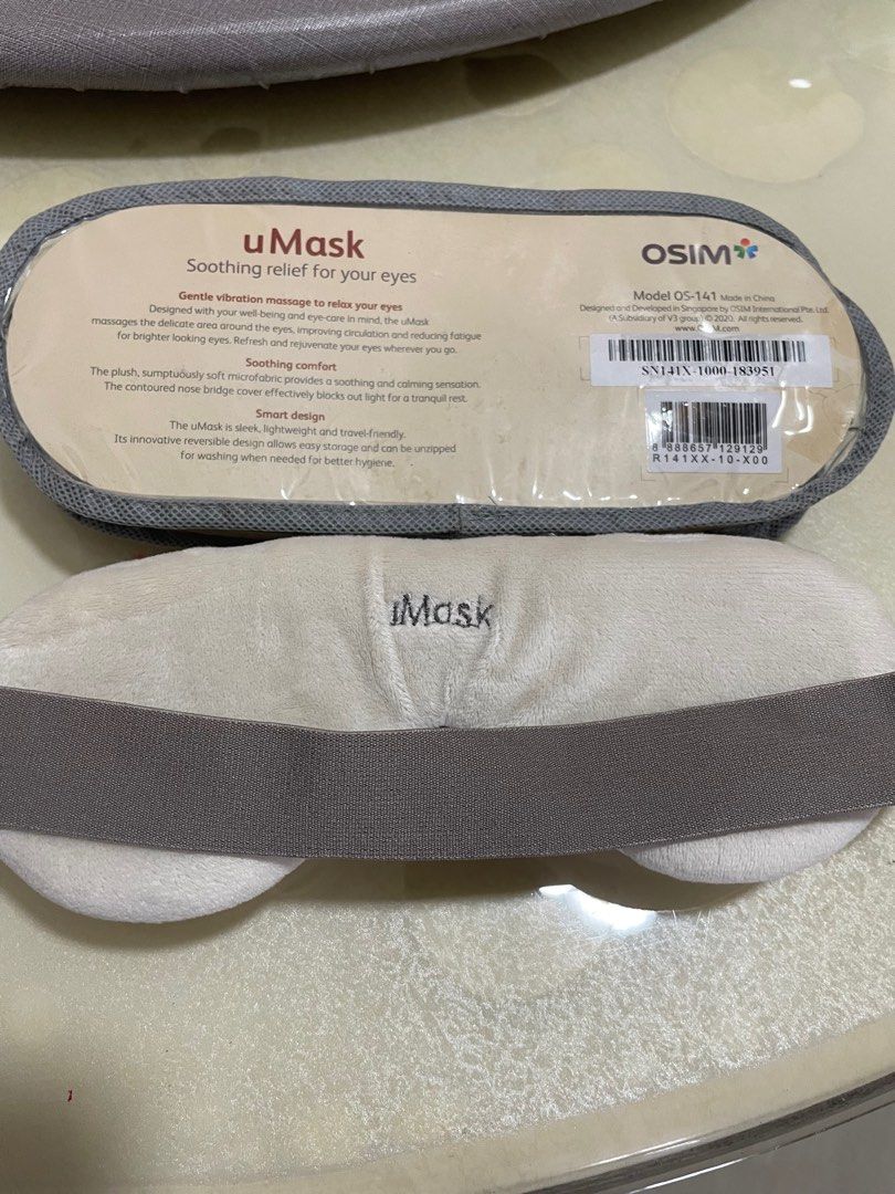 OSIM uMask Eye Massager, Health & Nutrition, Face Masks & Face Shields on Carousell