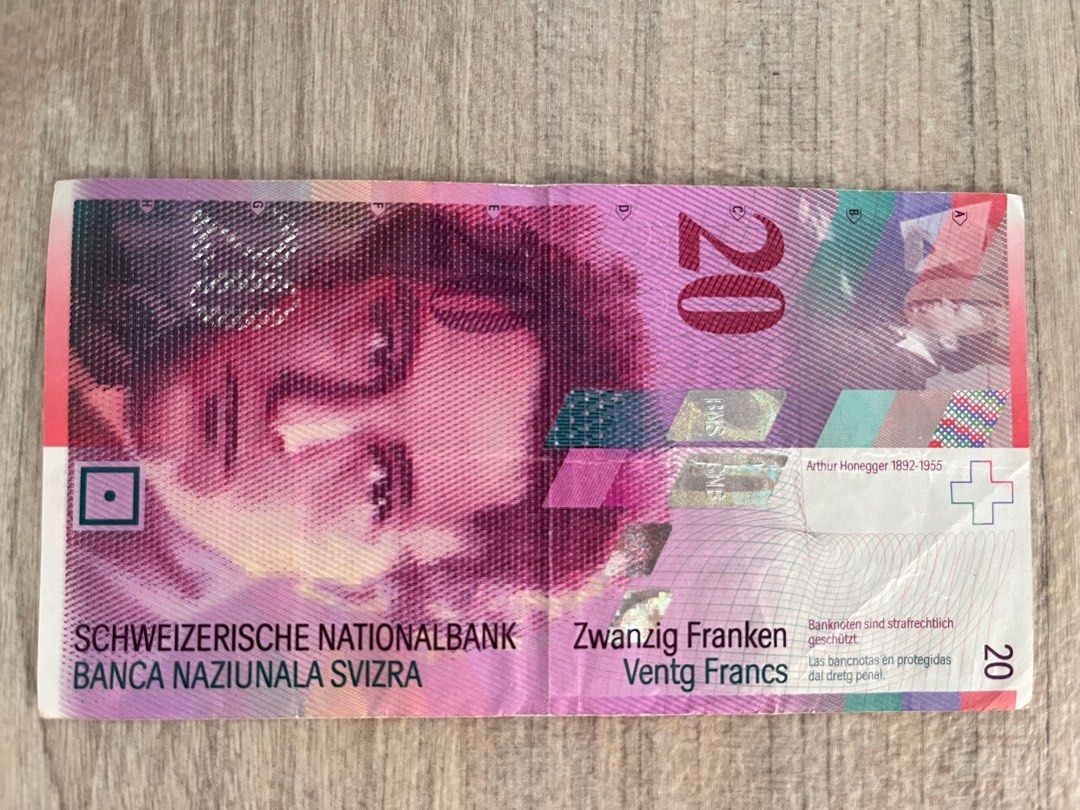 Out of Circulation CHF20 Note (8th Series), Hobbies & Toys, Memorabilia ...