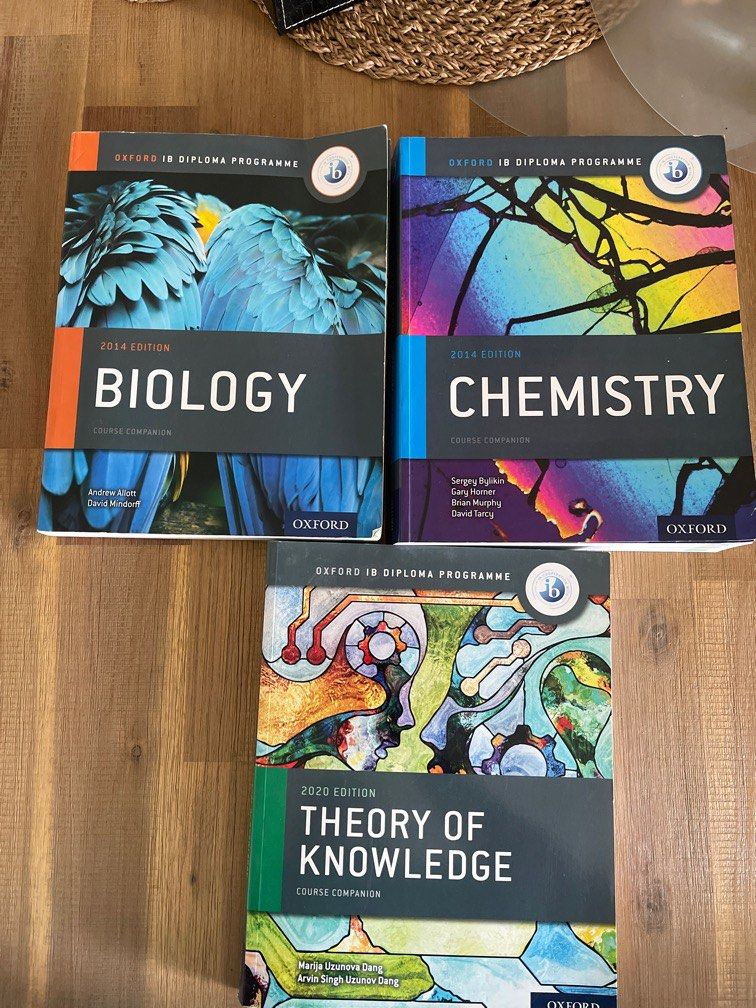 Oxford IB Textbooks (Biology , Chemistry and Theory of Knowledge TOK ...