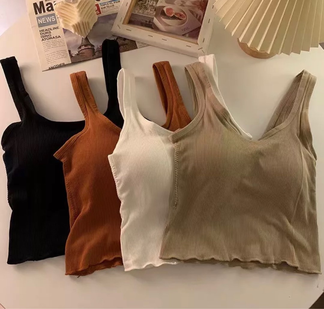 PADDED TOP #6 [PO] Lettuce Edge Padded Top, Women's Fashion, Tops ...