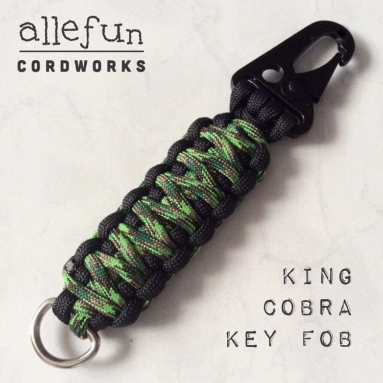 Paracord King Cobra Key Fob, Hobbies & Toys, Stationery & Craft ...