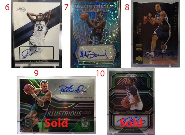 Part 4 Autograph / Signature nba cards, Hobbies & Toys, Toys & Games on ...