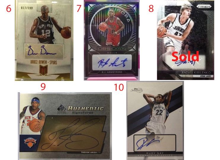 Part 5 Autograph / Signature nba cards, Hobbies & Toys, Toys & Games on ...