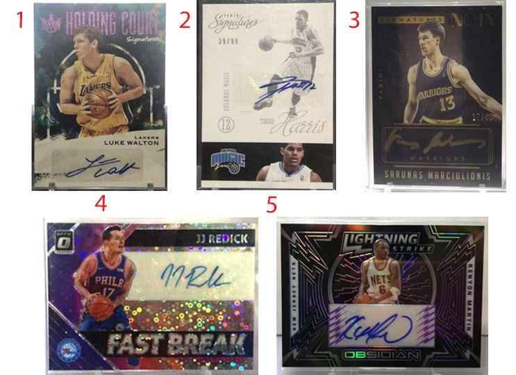 Part 5 Autograph / Signature nba cards, Hobbies & Toys, Toys & Games on ...