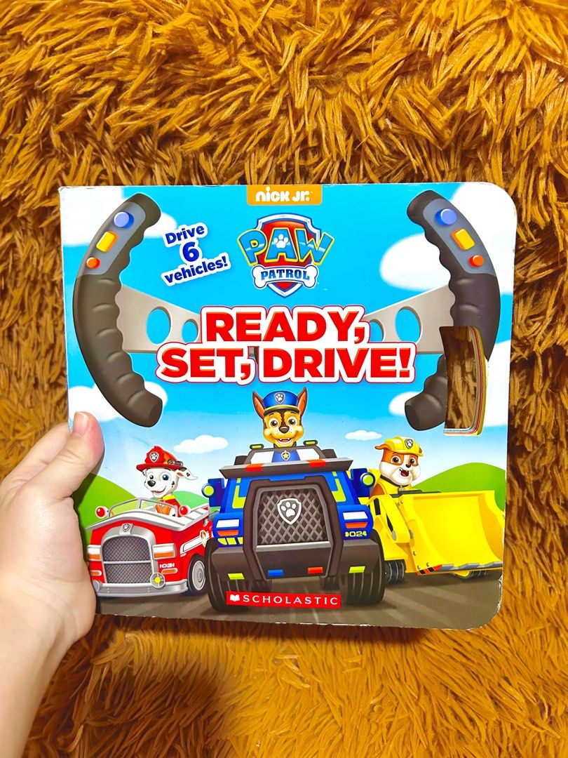 Paw Patrol Ready Set Drive! Board Book with Handle on Carousell