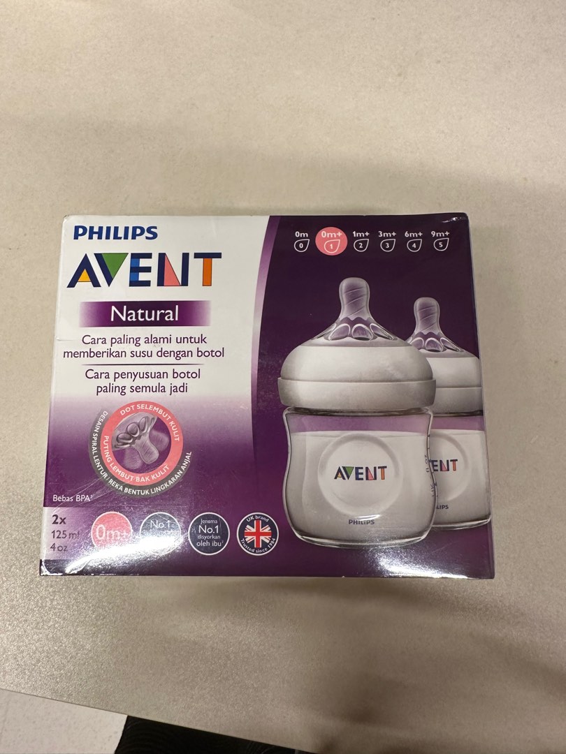 Philips Avent natural Milk Bottle 125ml, Babies & Kids, Nursing ...