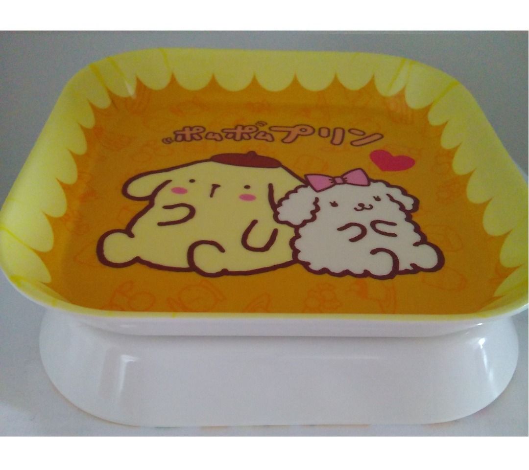 Pompompurin Cute Cartoon Character Melamine Plastic Square Plate Dish ...