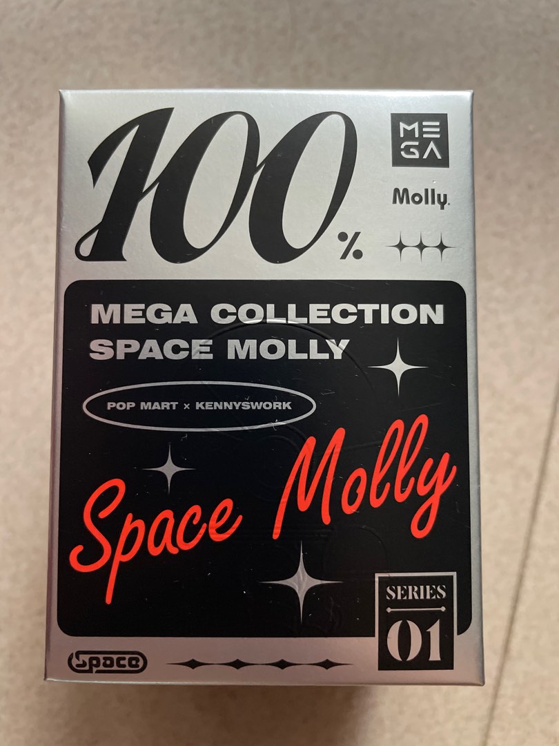 POP MART MEGA Collection 100% Space Molly Series 1, Hobbies & Toys ...
