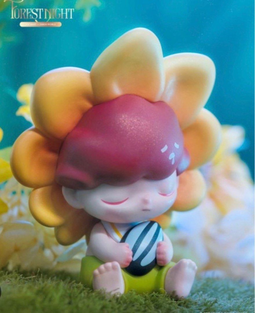 Popmart Dimoo Forest Night Series - Night Watcher, Sunflower and ...