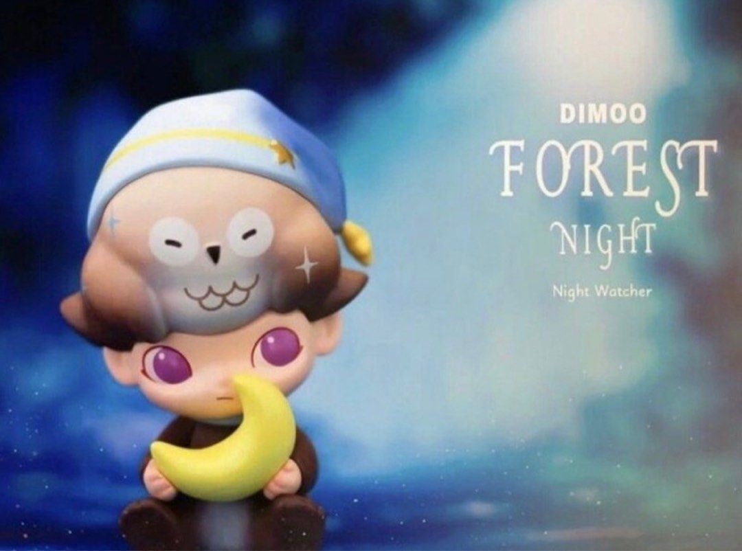 Popmart Dimoo Forest Night Series - Night Watcher, Sunflower and ...