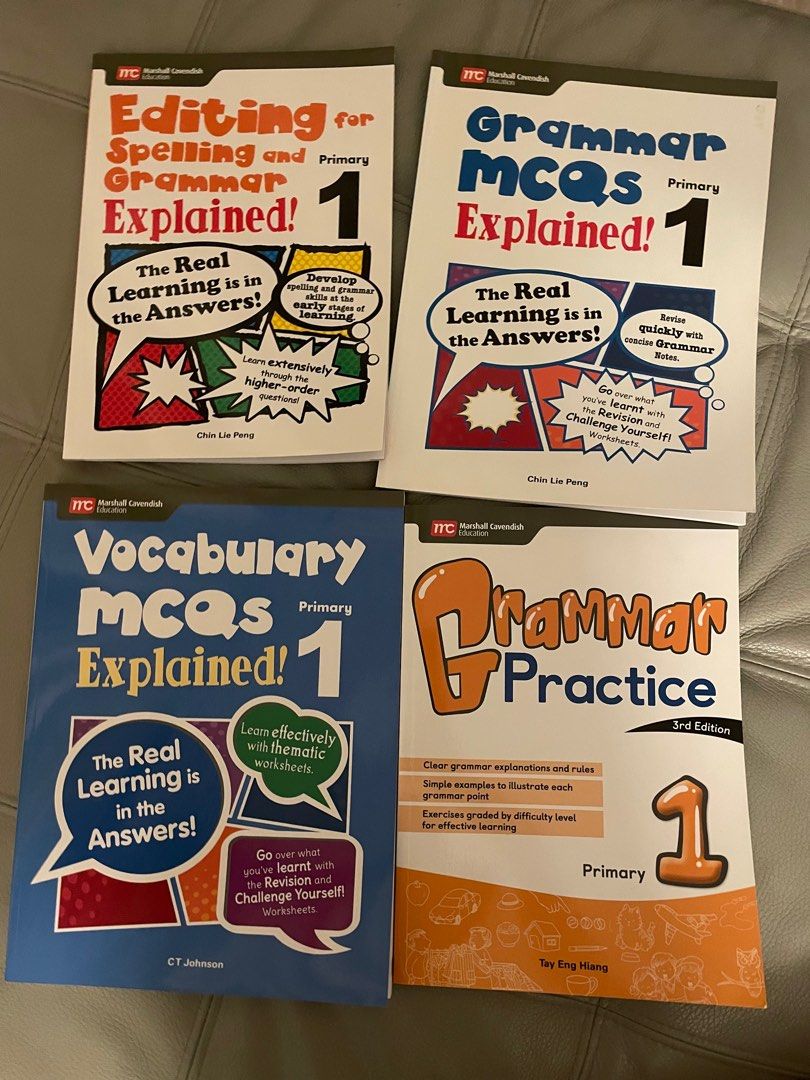 Primary 1 English Vocabulary and Grammar Practice Books, Everything ...