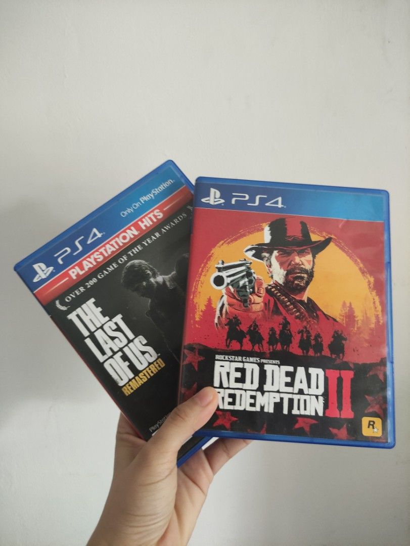 PS4 CD BUNDLE! RDR2 WITH MAP AND TLOU, Video Gaming, Video Games ...