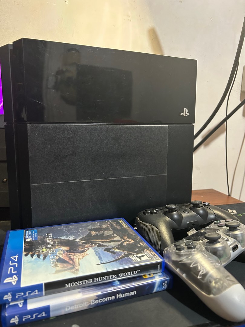 PS4 PHAT Jet Black 500gb, Video Gaming, Video Game Consoles ...
