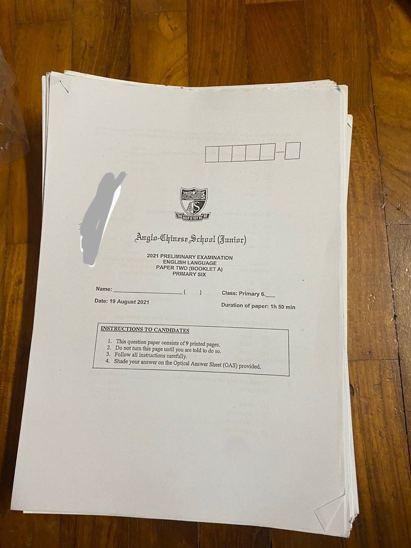 PSLE/P6 English Exam Papers in $6 only , Hobbies & Toys, Books ...