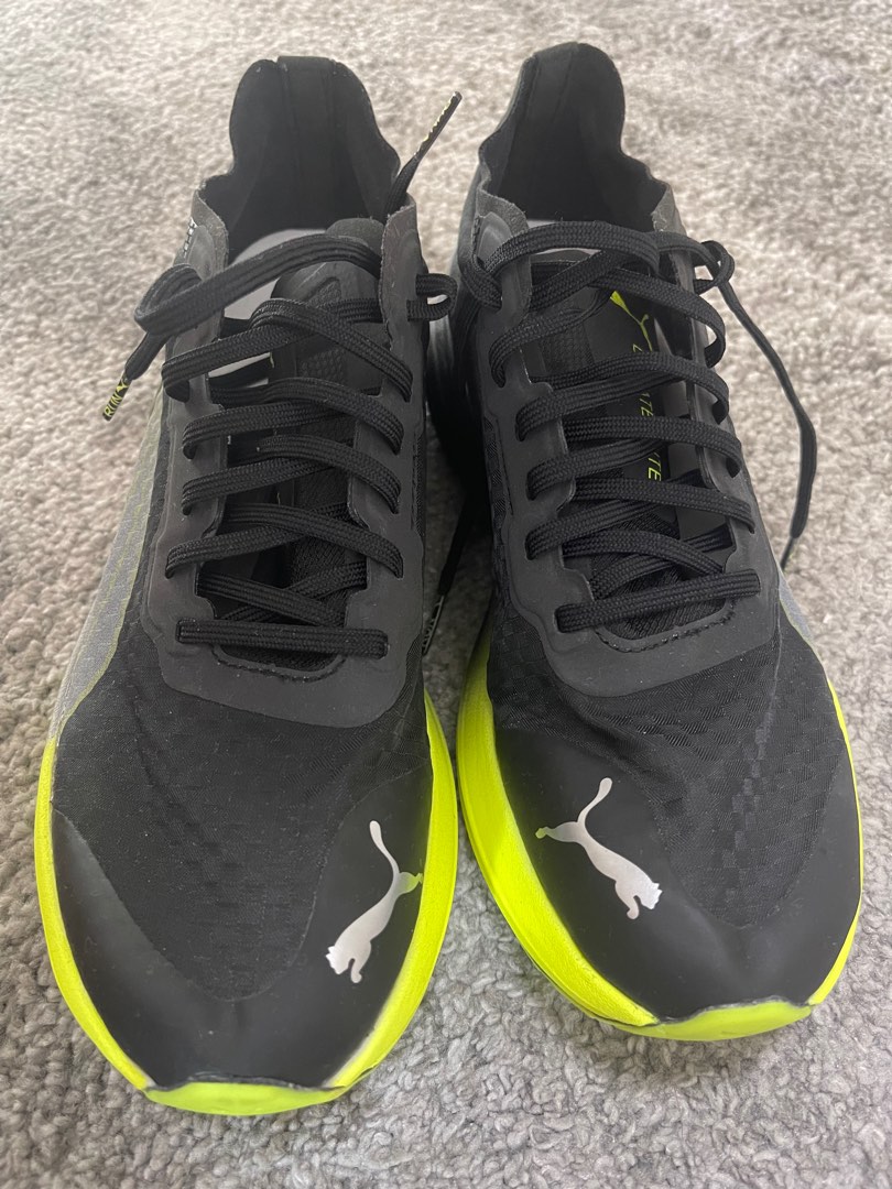 Puma Nitro Elite Carbon Black Green 377090-01, Men's Fashion, Footwear ...