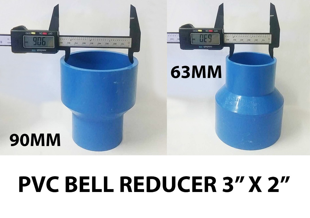 PVC COUPLING REDUCER 3" X 2" BLUE FOR CLEAN WATER PVC BELL REDUCER ...