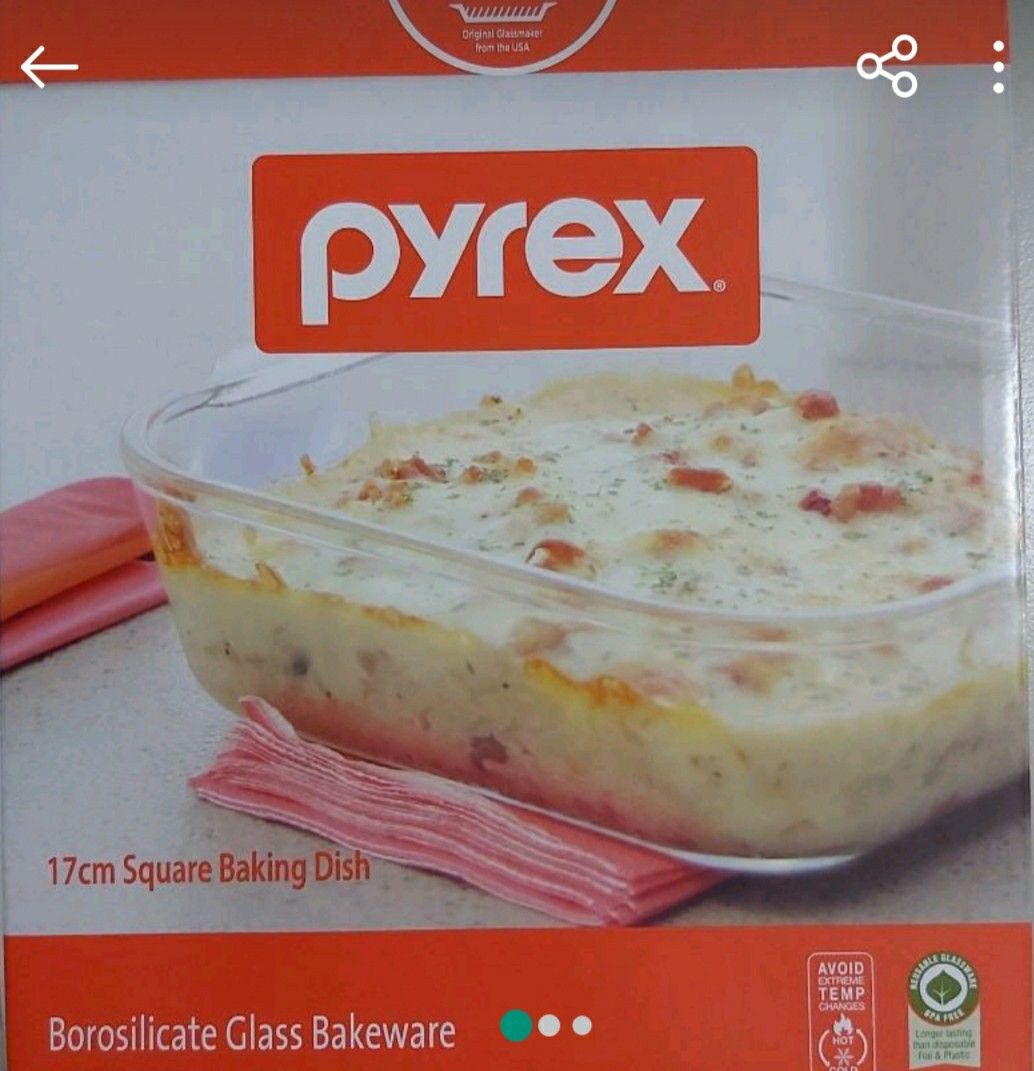 Pyrex Square Baking Dish, Furniture & Home Living, Kitchenware ...