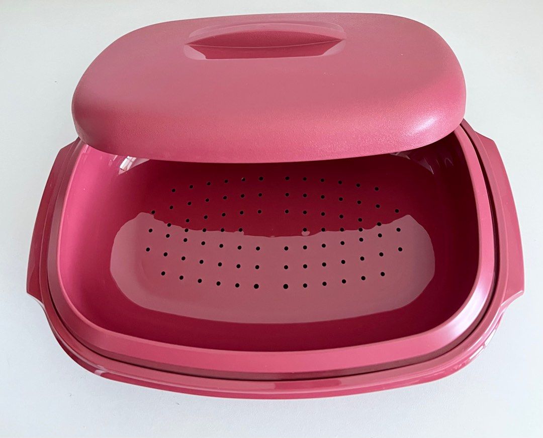 RARE FIND! Vintage Tupperware 3-pc Oblong Serving Dish/Steamer Set ...