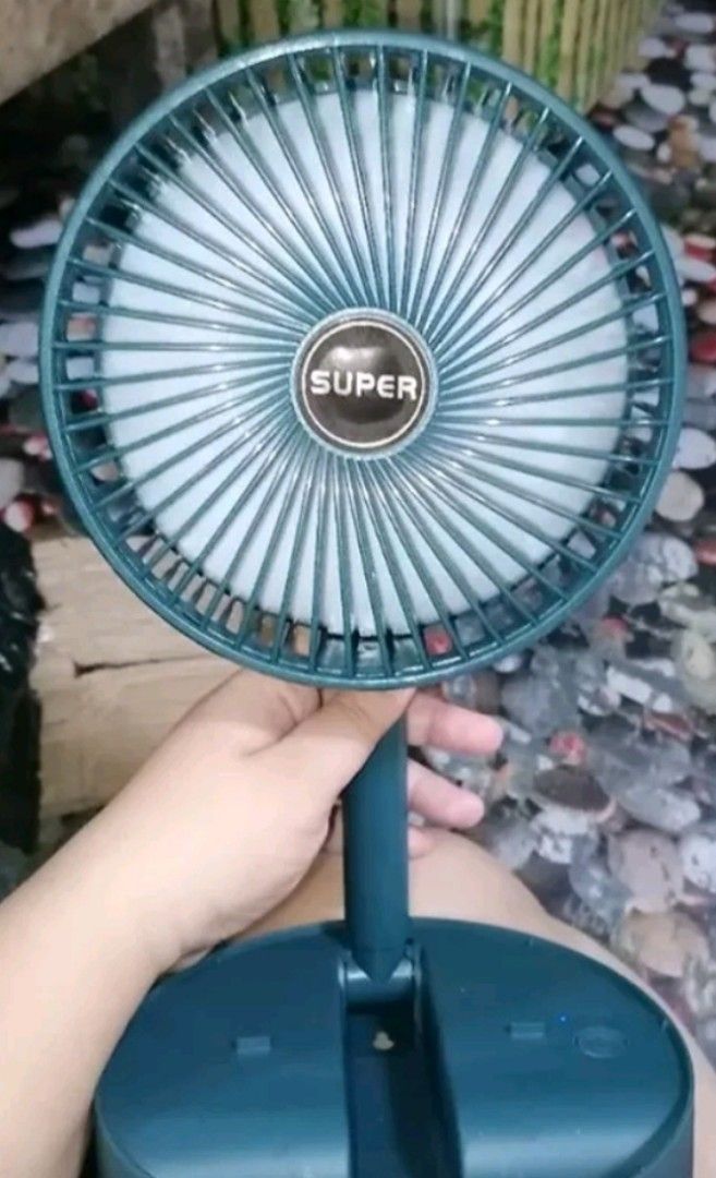 Rechargeable Foldable mini desk fan, Furniture & Home Living, Lighting ...