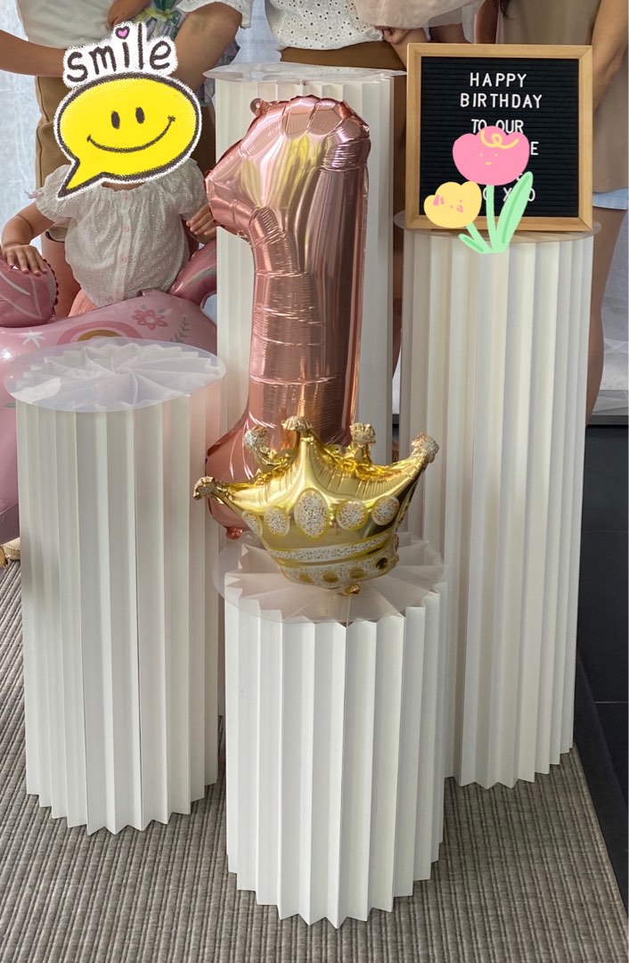 4 Party Cylinder Stands, Hobbies & Toys, Stationery & Craft, Occasions ...