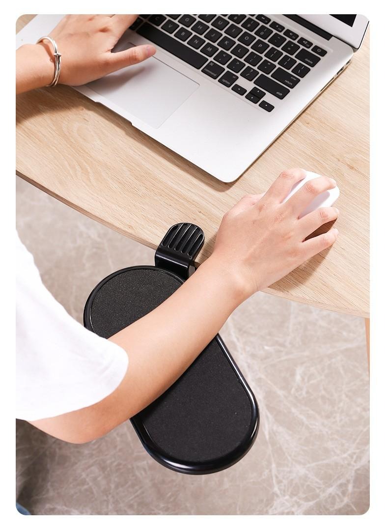 ROTATING ERGONOMIC ADJUSTABLE PC WRIST REST EXTENDER DESK HAND BRACKET ...