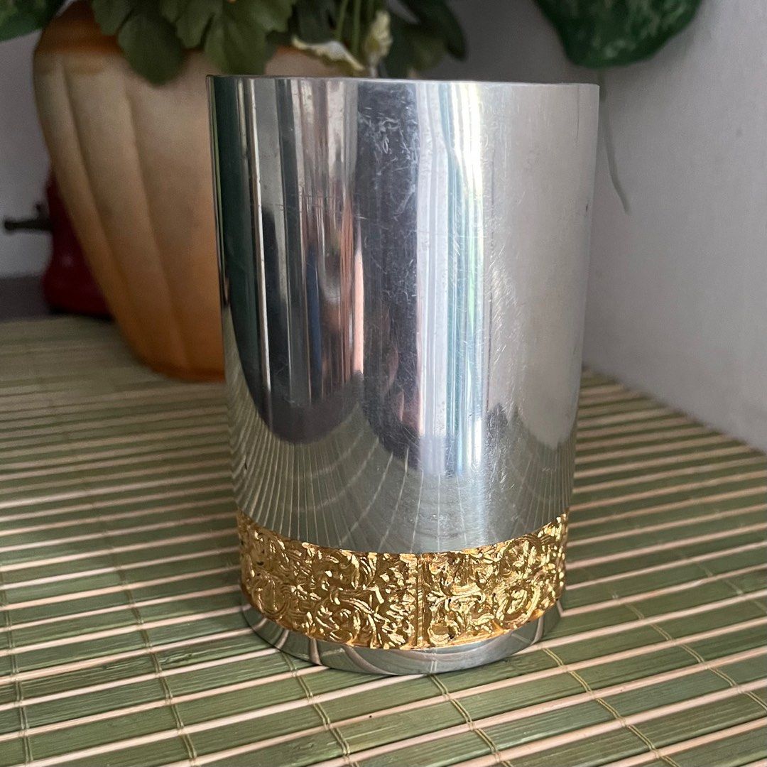 Royal Selangor pewter with 24K gold gilding ( shape a bit distorted due ...
